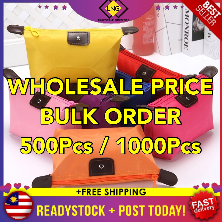 MAKE UP ZIP POUCH BAG TRAVEL POUCH DOMPET COSMETIC BEG WATERPROOF BAG ...