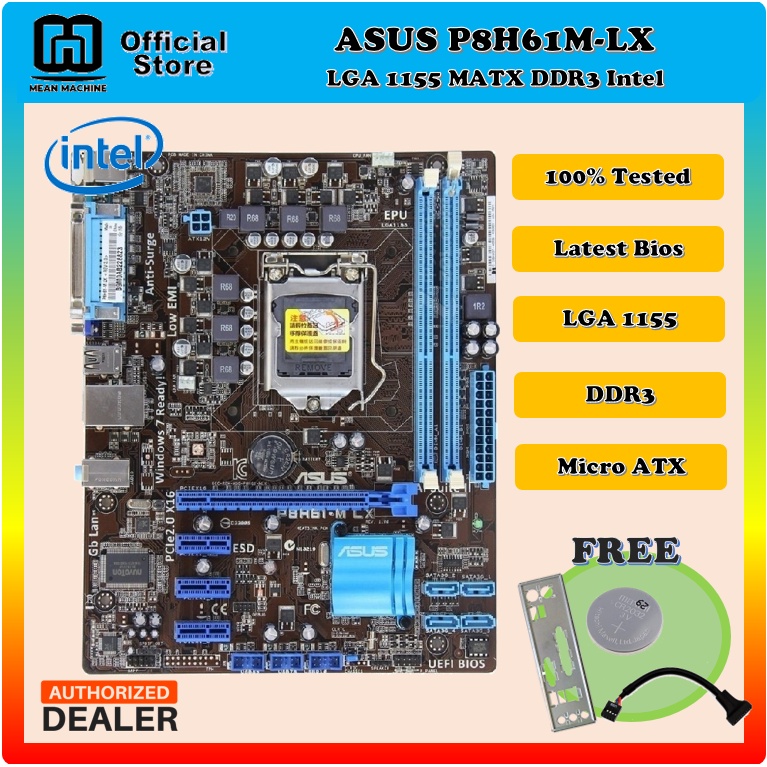 ASUS H61M MATX LGA1155 DDR3 Motherboard Intel 2nd gen & 3rd Gen mobo ...