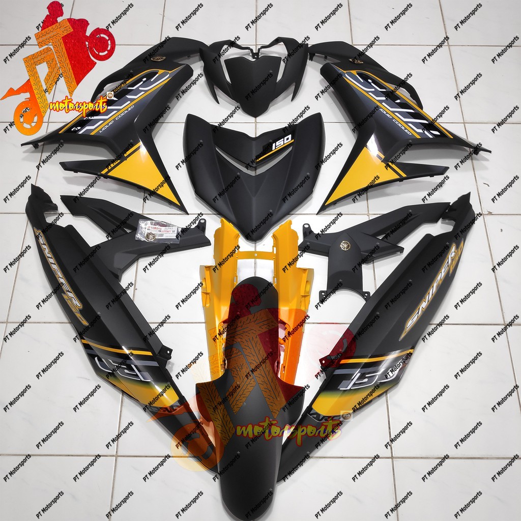 Yamaha Y15 Y15ZR Cover Set Matt Black Matt Yellow Sniper Yellow V1 V2 | Shopee Malaysia