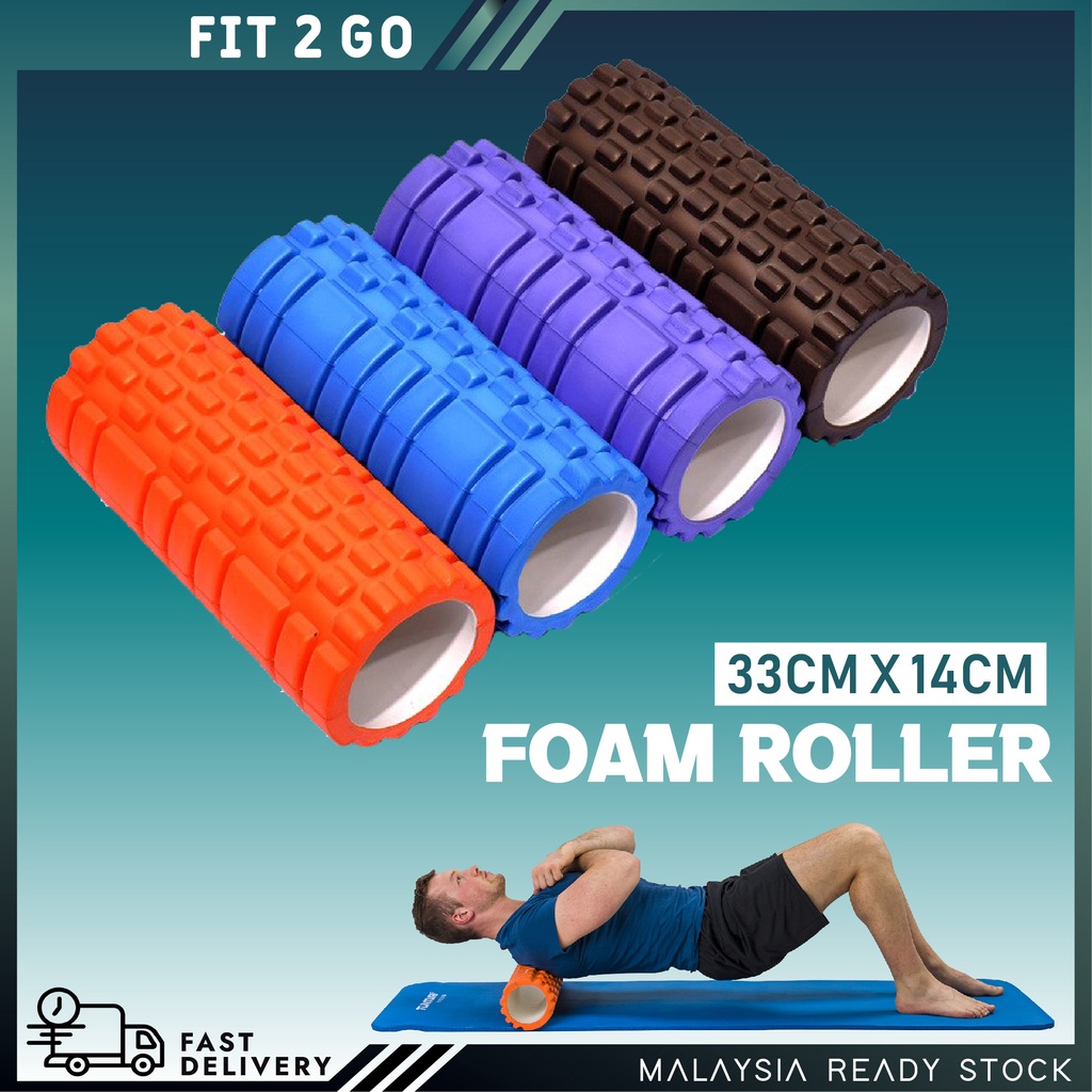 Yoga Pilate Body Roller Eva Foam Roller Medium Backpain Relief Massage ...