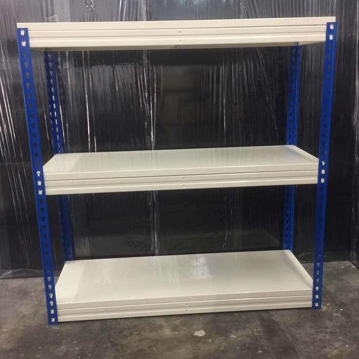 BOLTLESS RACK 4’H x 4’L x 18"D x 3 LEVEL METAL SHELF / STORAGE RACK ...