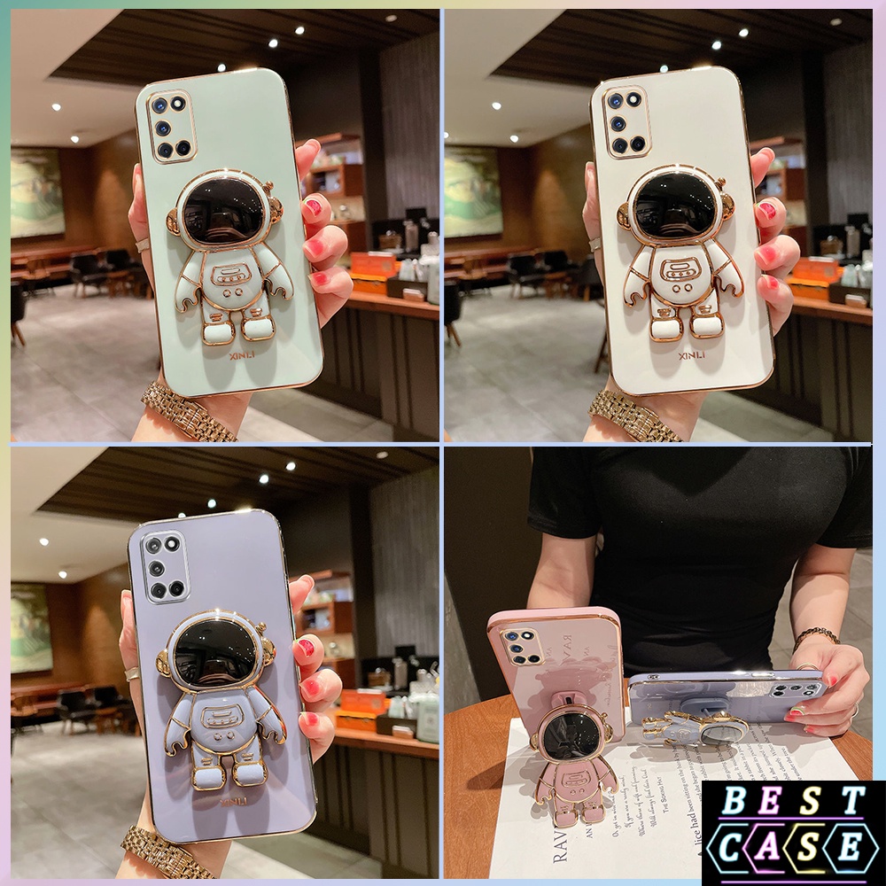 TIKTOK Hot 3D Astronaut Stand Case Oppo A92 Casing Casing Oppo A52 ...