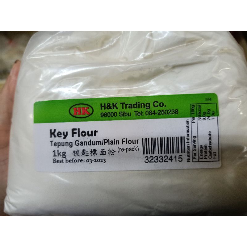 Key Flour/Tepung Gandum/Plain Flour锁匙标面粉 2kg | Shopee Malaysia