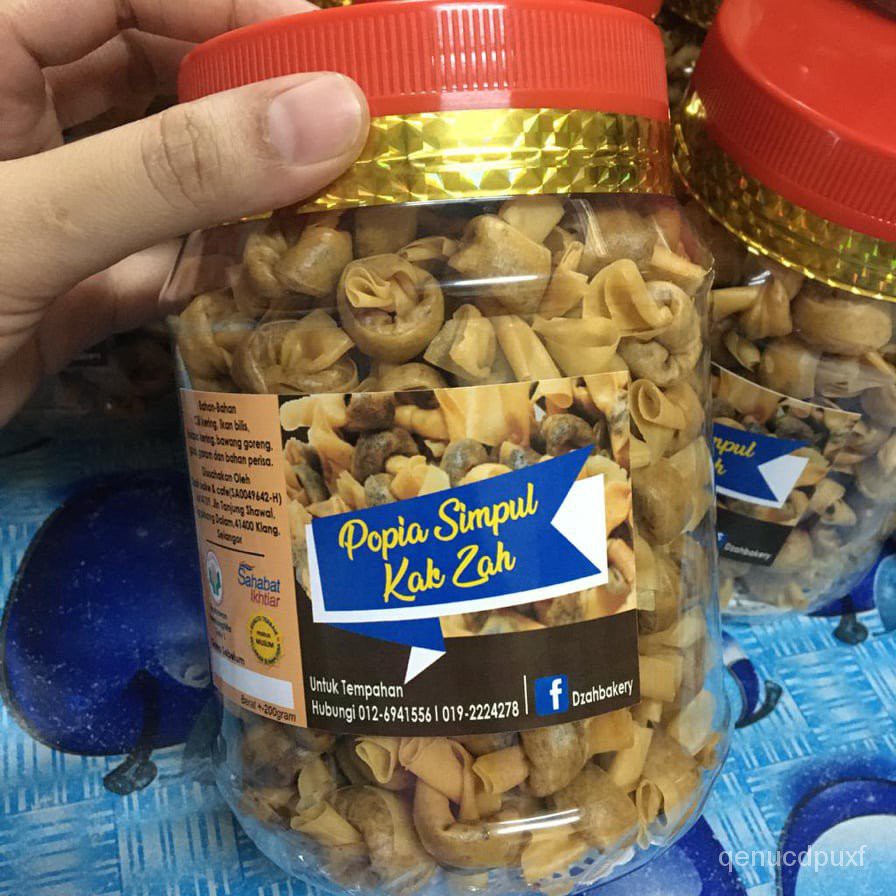 Snacks Kudapan Popia Simpul Kasih Viral Inti Ikan Bilis Rangup Inti Penuh Dah Makan Tak Berenti ...