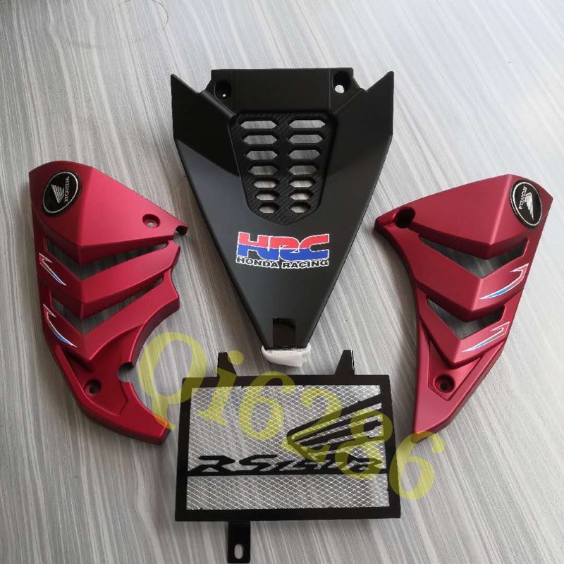 🛵HONDA 🔥RS150 Set Package 3 in 1🔥V1/V2🔥Side Engine cover red and Engine ...