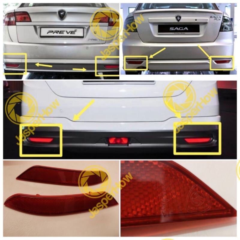 PROTON PREVE / SAGA FLX /Persona 2016 REAR BELAKANG BUMPER REFLECTOR ...
