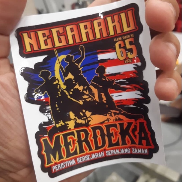 STICKER MERDEKA 2022 MERDEKA KALI KE 65 MERDEKA MERDEKA MERDEKA ...