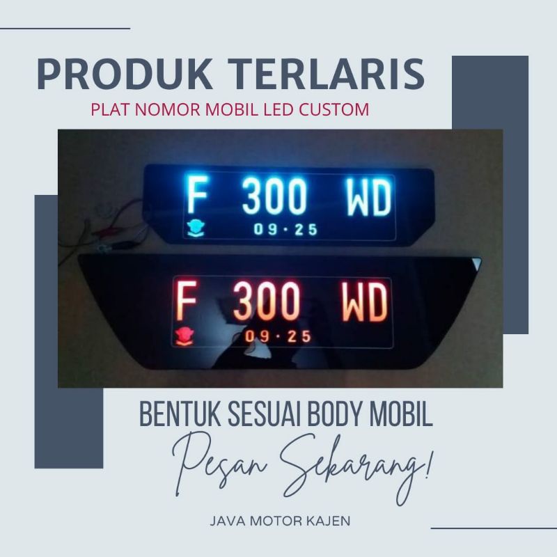 Custom Led Car Number Accessories To Order - Durable And Elegant ...