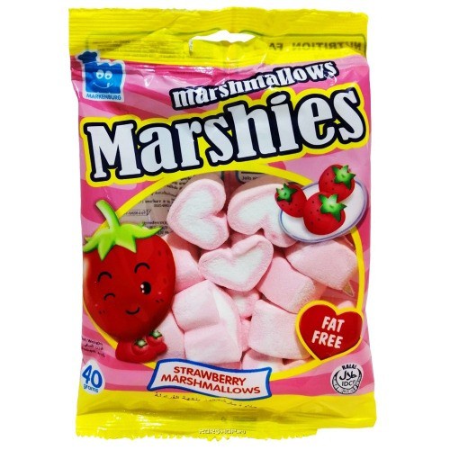 Marshmallow Marshies Strawberry Cotton Candy (40g Pack) | Shopee Malaysia