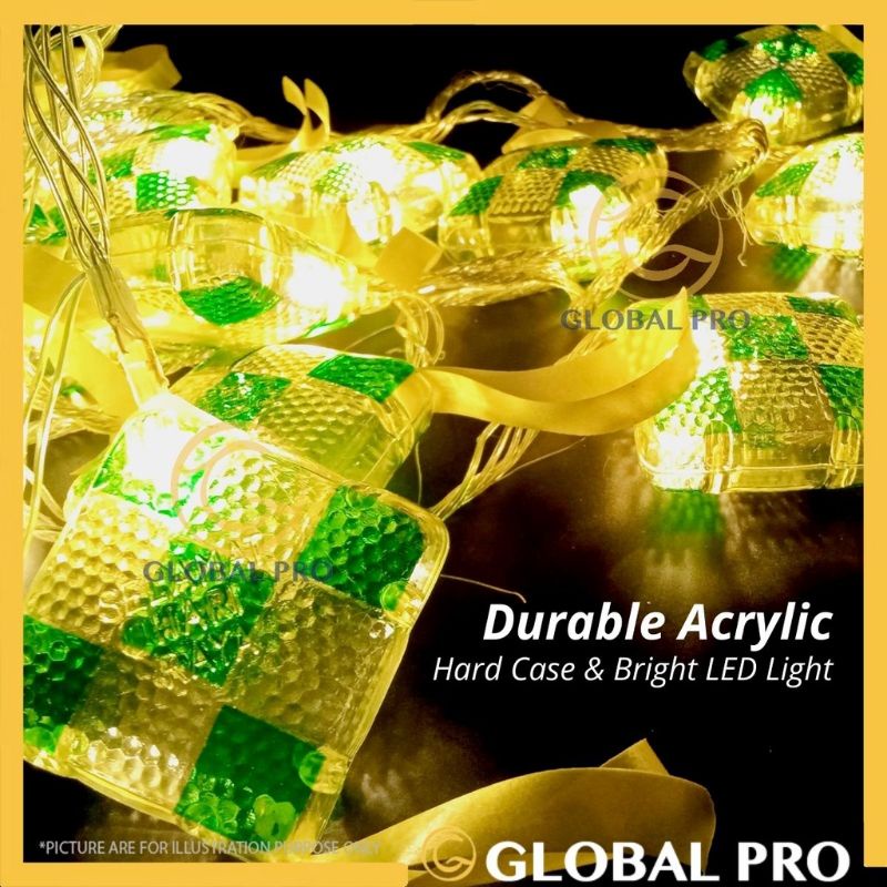 [Raya Sale]20L 5M 50 Crystal Ketupat LED Chasing Decoration Lights ...