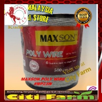 City Farm Agro(WHITE) MAXSON EDefence POLY WIRE (#MP23W)Agriculture tools/ Alat Pertanian ...