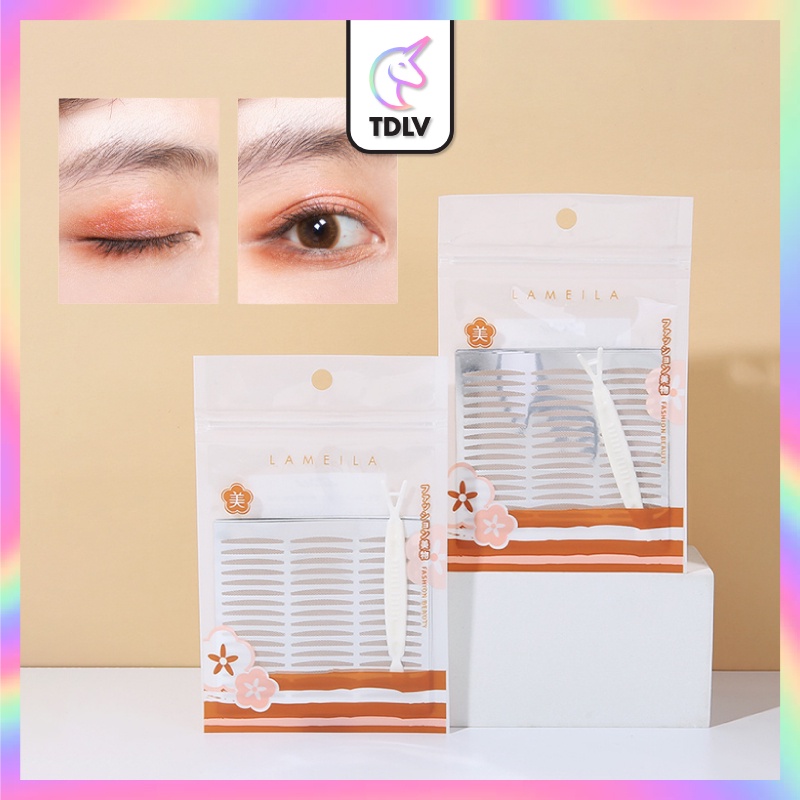 TDLV 120pcs Double Eyelid Natural Lace Double Fold Eyelid Sticker ...
