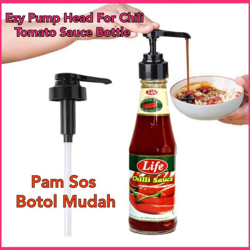 Ezy Pump Head For Chili Tomato Sauce Bottle - Pam Sos Botol Mudah ...