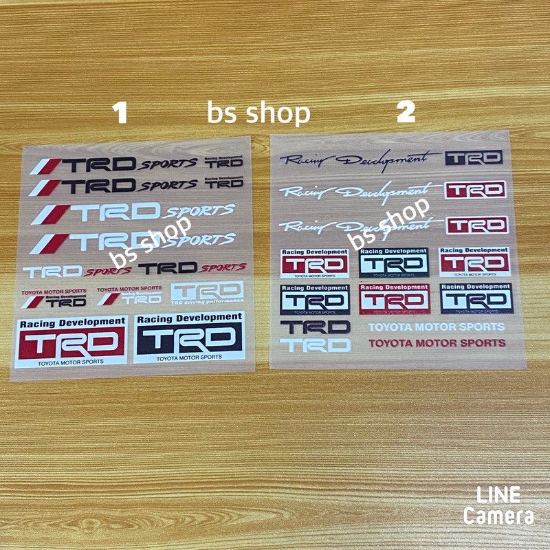 Sticker * The Word TRD Is A Work Of Ink Printing. Small Letters For Car ...