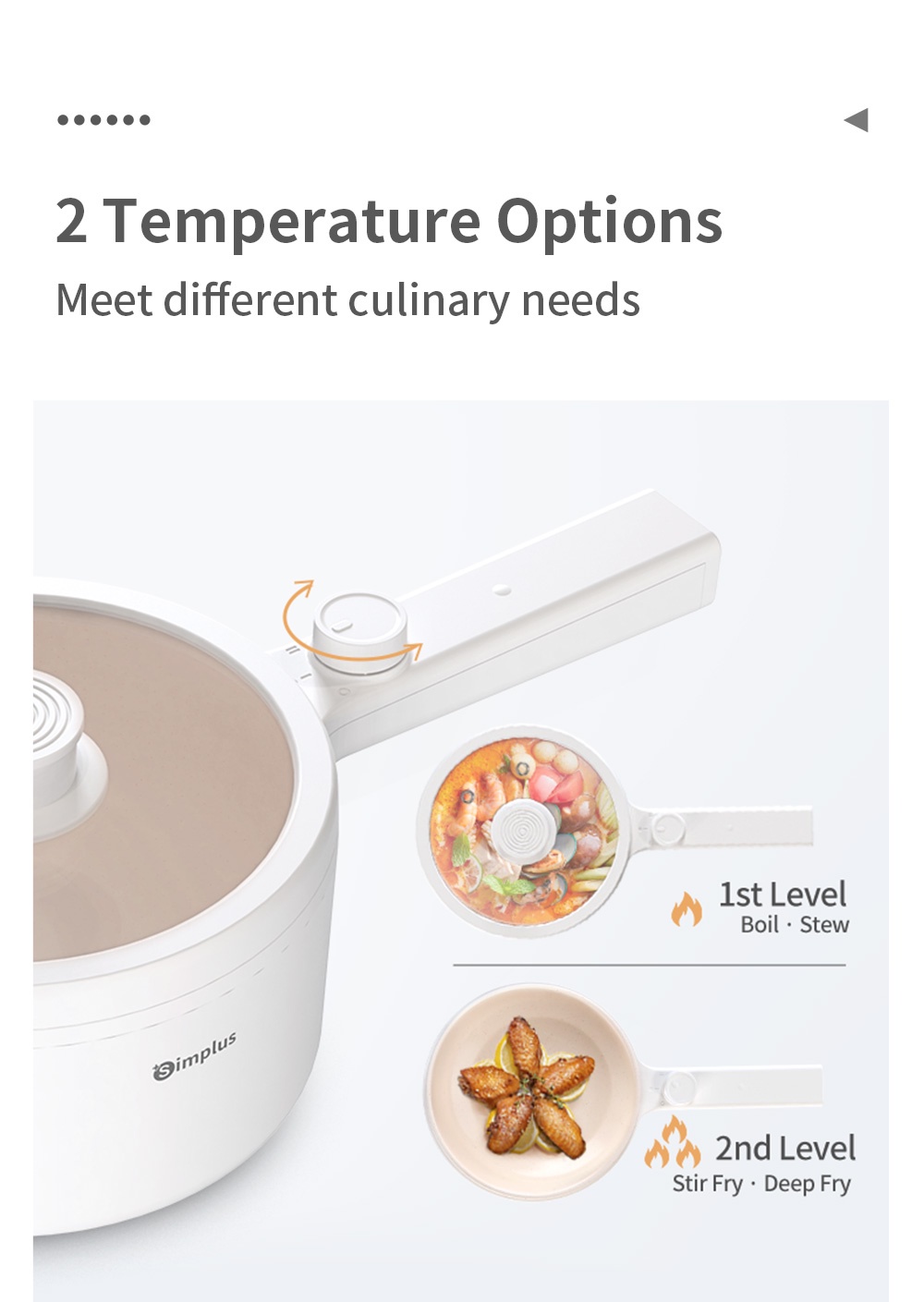 Simplus 1.5L Electric Cooker |630W Quick Heating Brewing-QuickBrew ...