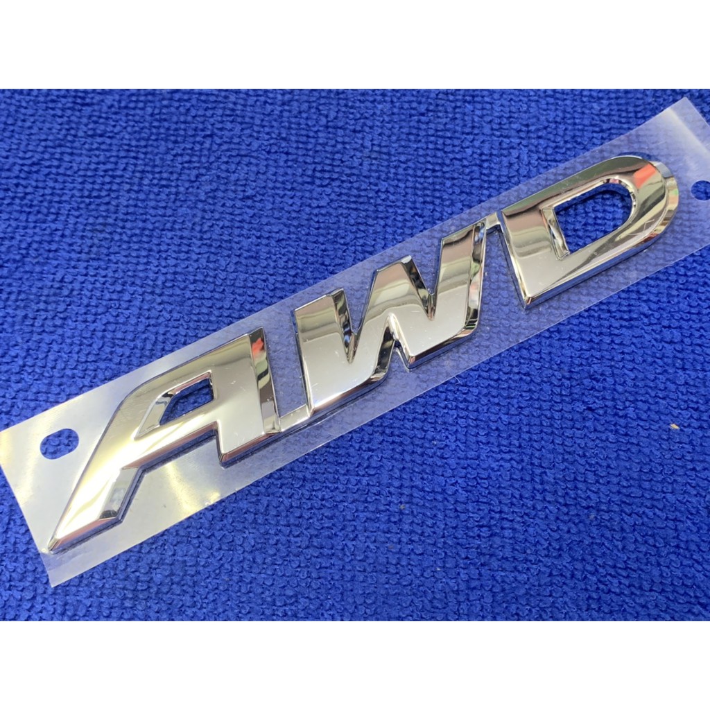 AWD HONDA CRV logo Model Brand Rear Cover Genuine ABS Plastic silver ...