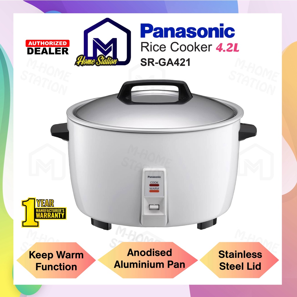 Panasonic Big Capacity Conventional Rice Cooker ( 4.2L ) SR-GA421 / SR ...