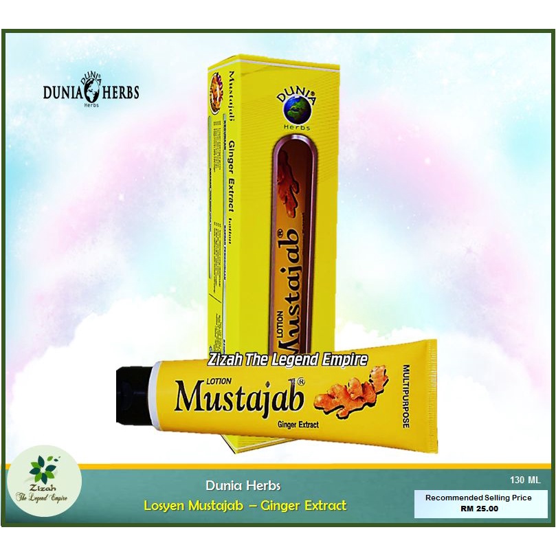 Dunia Herbs Losyen Mustajab Ginger Extract 130ml | Shopee Malaysia