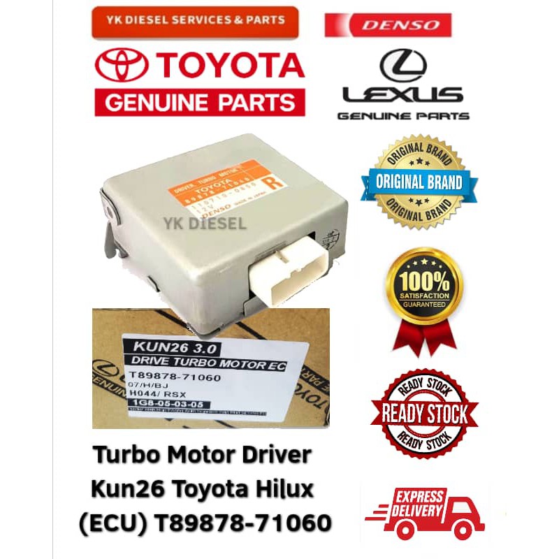 ORIGINAL TOYOTA HILUX KUN26 3.0 DRIVER TURBO MOTOR ( ECU ) T89878-71060 ...