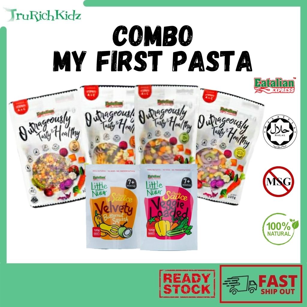 [ Pasta Baby ] Combo My First Pasta Sayur Dan Sos Pasta Veggie And ...