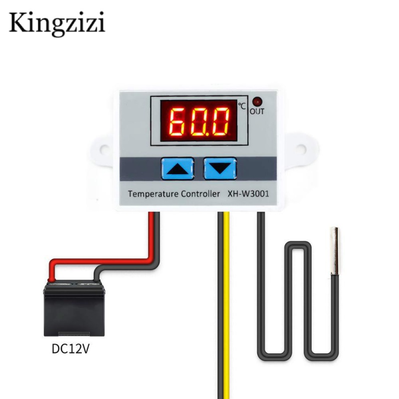 10A 12V 24V 220VAC Digital LED Temperature Controller XH-W3001 for ...
