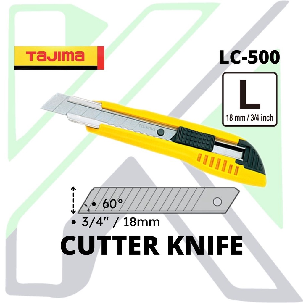 【TAJIMA】Cutter Knife & Blade (Grade A | L - Endura Blade / Grade H ...