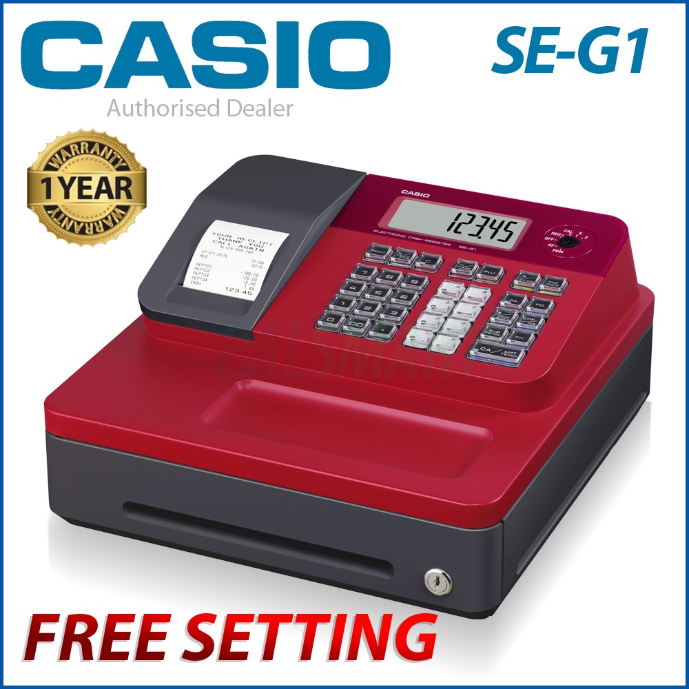 Casio SE-G1 Cashier Machine Cash Register (Free Setting) / SEG1 ...