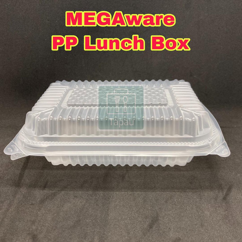 TAPAU - Economy PP Lunch Box [100pcs±] MEGAware - Disposable Plastic ...