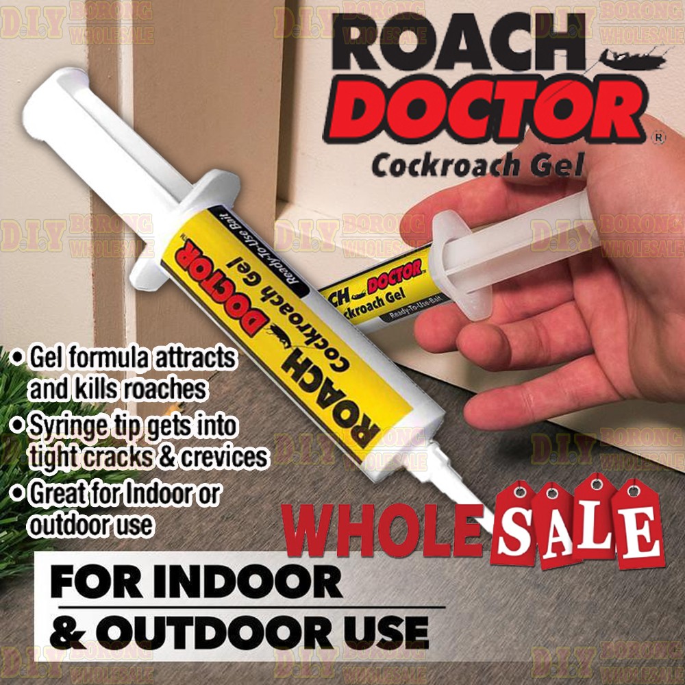 Roach Doctor Cockroach Gel Syringe Tip For Indoor and Outdoor Use/Gel Penghalau Serangga ...