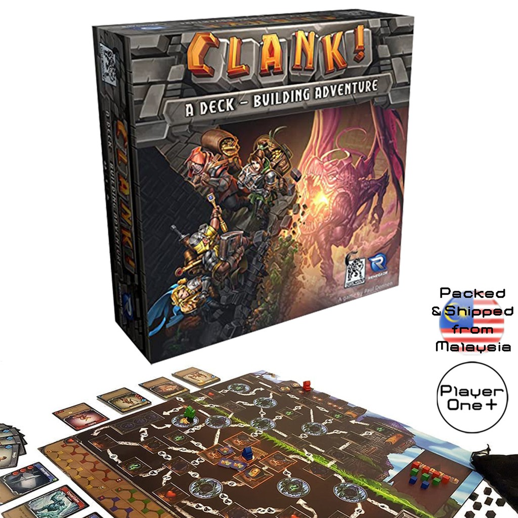 Clank! A Deck-Building Adventure Strategy Board Game Family Fun Party ...