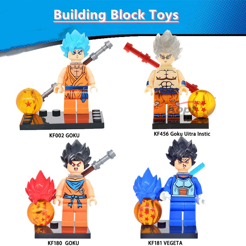 Dragon Ball Minifigures Vegeta Son Goku Building Block Toys Gift for ...
