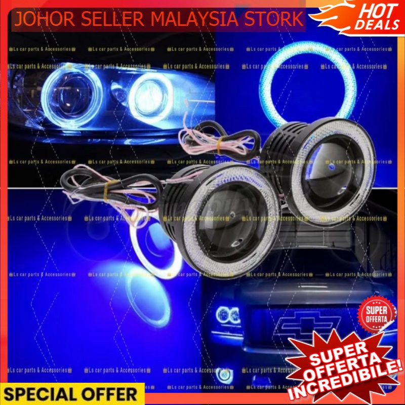 Eagle Eye Cob Sport Light 6000k Led Fog Lamp Halo Ring Angle Wing Lens ...