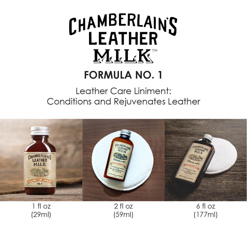 Chamberlain’s Leather Milk NO. 1 PREMIUM LEATHER CONDITIONER with (Free ...