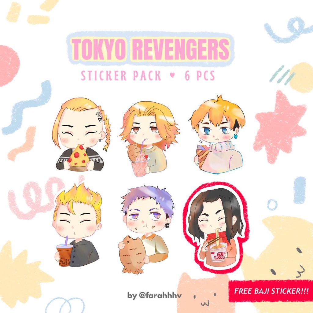 Tokyo Revengers Sticker Pack (6 pcs) | Shopee Malaysia