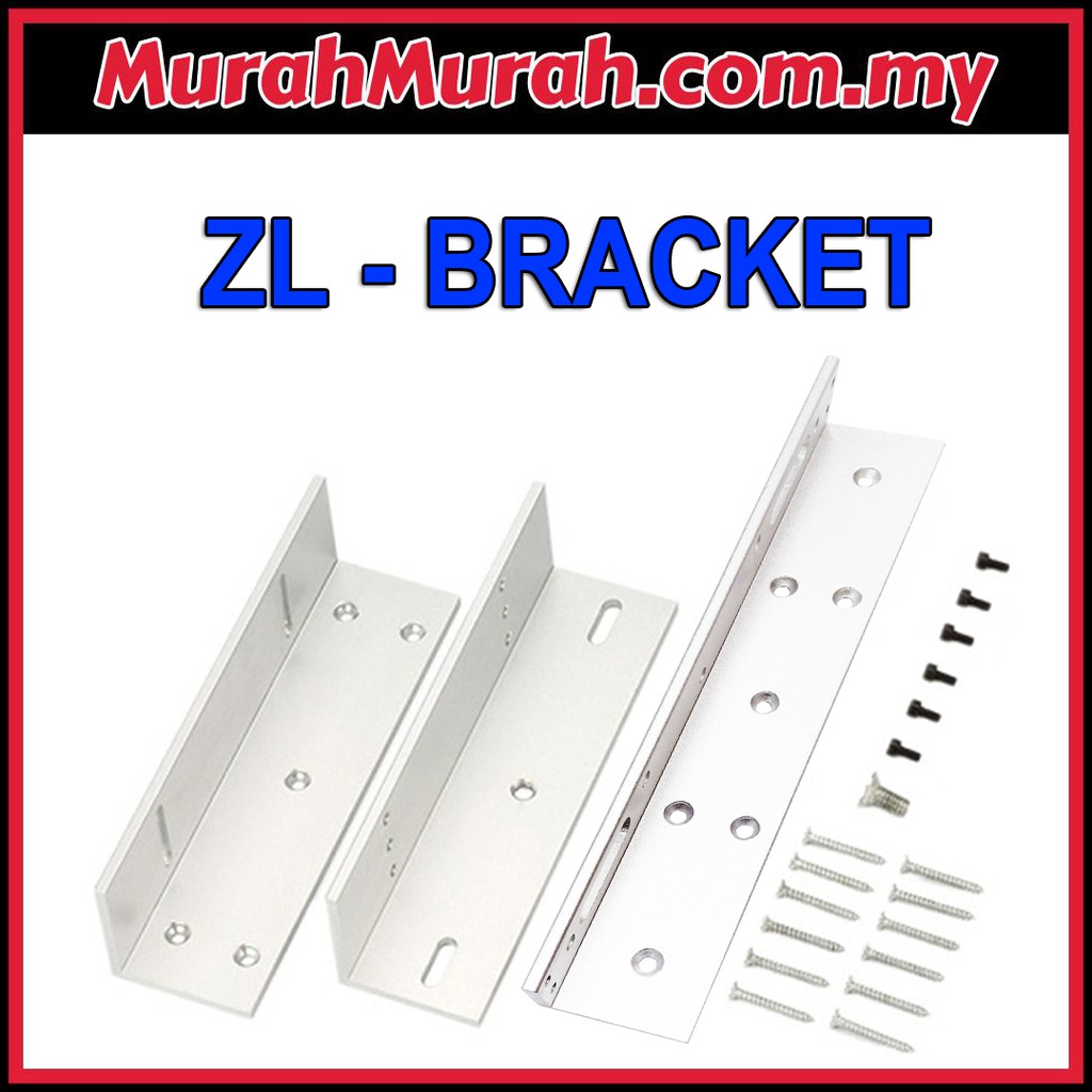 Door Access ZL Bracket - type Bracket 600lbs EM lock bracket for out swing door | Shopee Malaysia