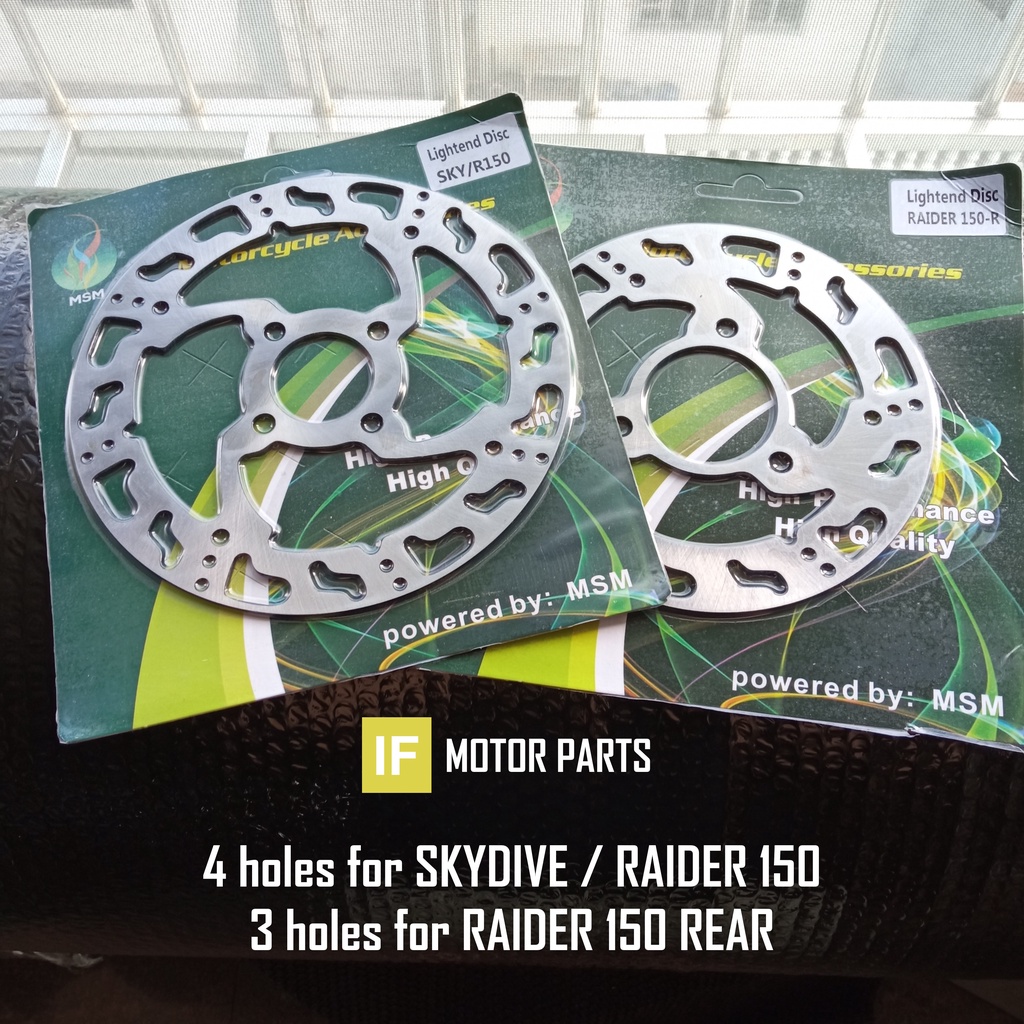 Lighten Disc Brake Raider 150 R150 / SKYDRIVE Carb Type 220MM Set 4 3 ...
