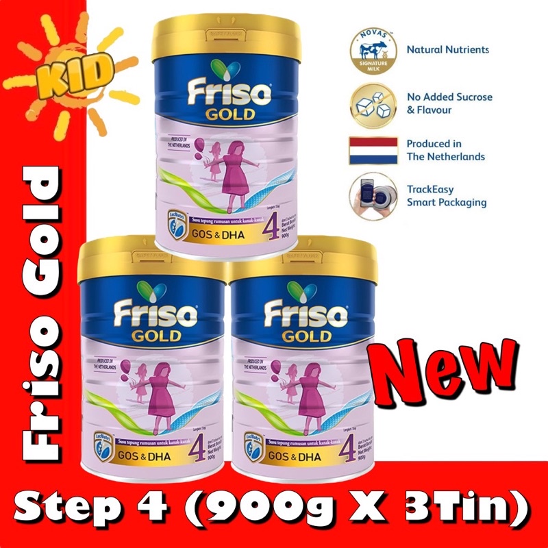 Friso Gold Step 4 900g X 3Tin | Shopee Malaysia