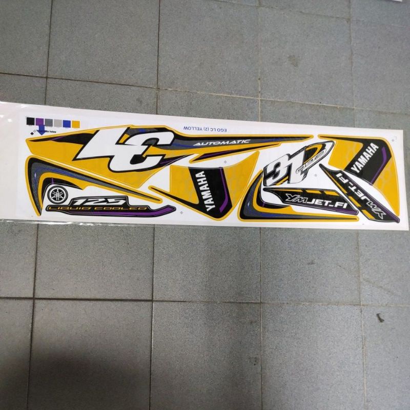 stiker sticker body stripe cover set (2) yamaha ego lc fi (ego lc lama pun boleh) | Shopee Malaysia