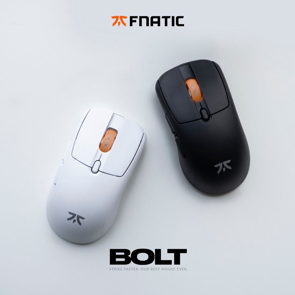 # Fnatic Gear BOLT - Wireless Gaming Mouse # [BLACK/WHITE] | Shopee ...