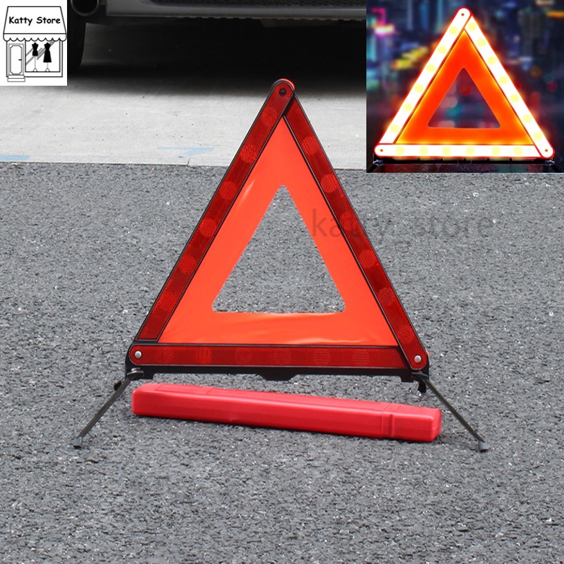 Car Automobile Tripod Warning Sign Stand Foldable Triangle Emergency ...