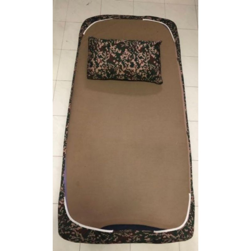 cadar digital cotton army Dan cadar putih with free face mask 1 ...