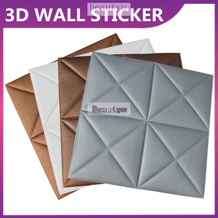 10mm Thicken 3D Wallpaper soundproof Sticker Brick Wall Decals Self ...