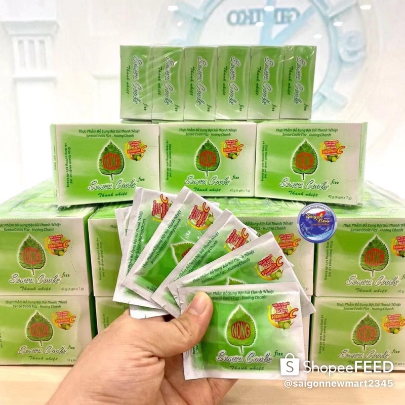 Bot Sui Thanh Nhiet Sensacool Sensa Cools Effervescent Powder 42g(6pack ...