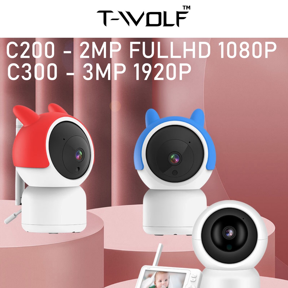 T-WOLF C200 2MP C300 3MP 1080P Wifi IP Cam Security Camera CCTV Night ...