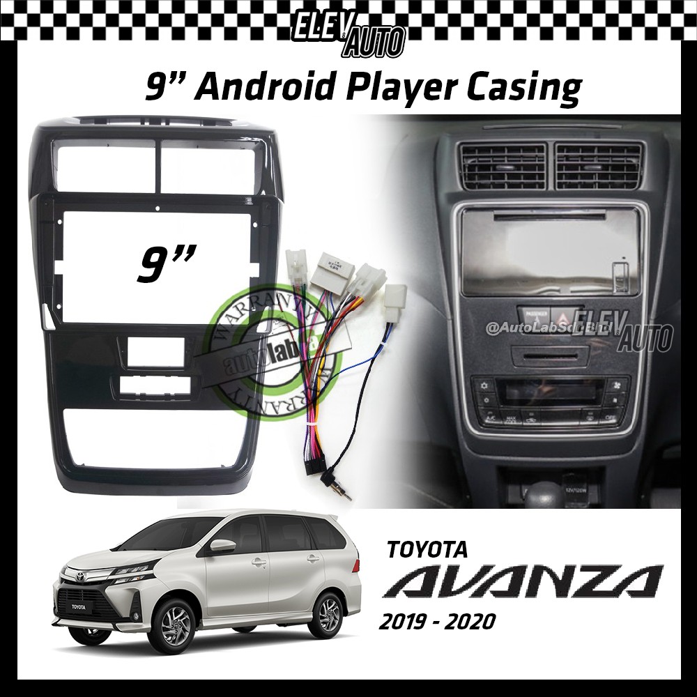 Toyota Avanza 2019-2021 Android Player Casing 9" with Player Socket ...