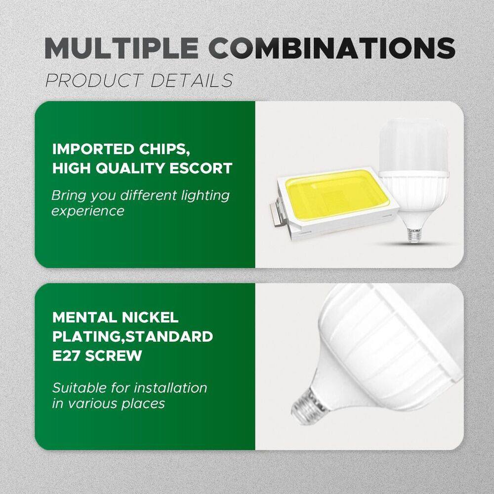 30W/50W/100W E27 HIGH WATTAGE LED BULB 240V EXTRA BRIGHT LED LAMP BULB ...