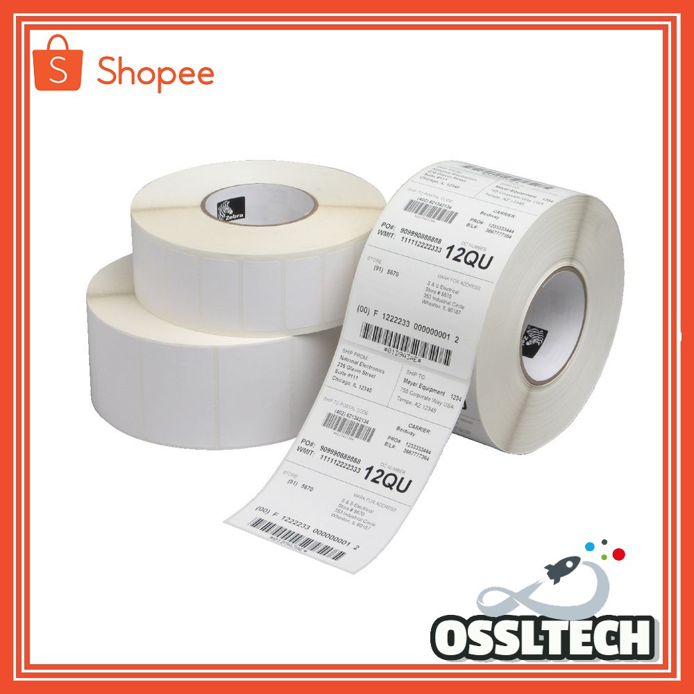 Barcode Sticker A6 Thermal Paper Product Label Roll Sticker 100 mm x 50 ...