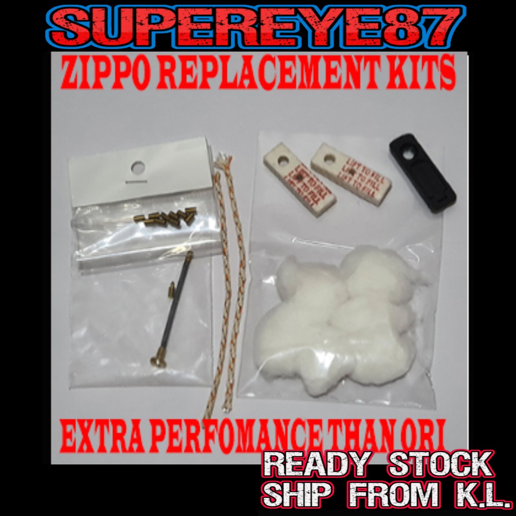 Zippo replacement kits and accessories (Better Performance) *Not Zippo ...