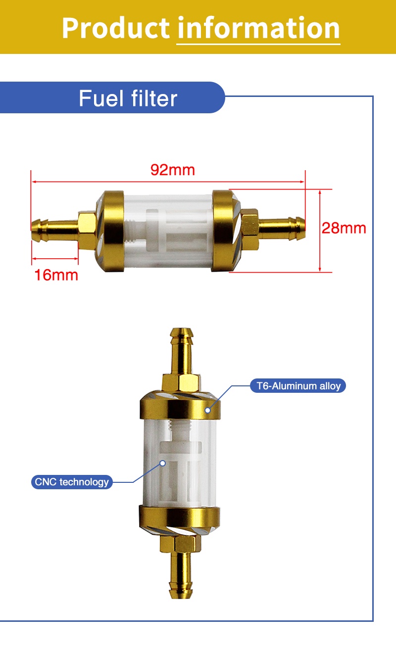 ZSDTRP Universal 8mm Petrol Gas Fuel Filter Oil Hose Clips set For ...