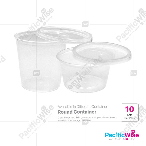 Round Container/Bekas Bulat (10set) | Shopee Malaysia